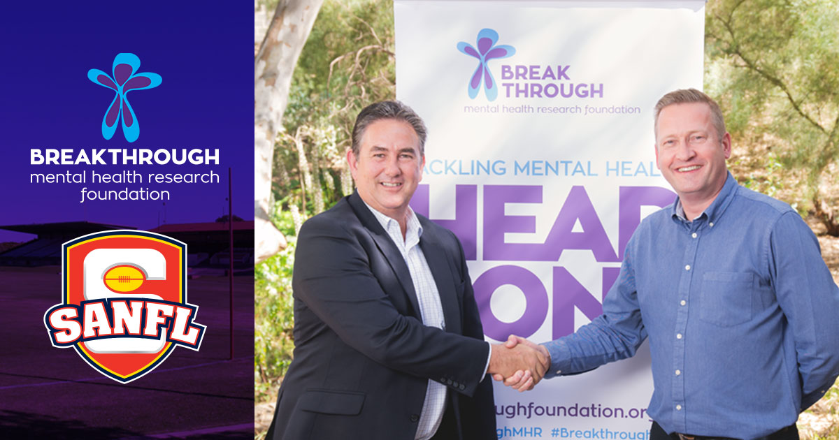 Breakthrough to partner with SANFL - Breakthrough Mental Health ...